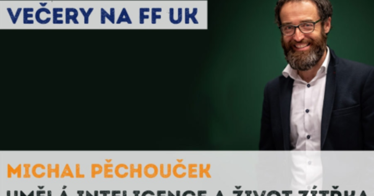 Michal Pěchouček přednášel o umělé inteligenci v přeplněné posluchárně ...
